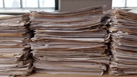 Paperwork Stack Stock Video Footage | Royalty Free Paperwork Stack ...