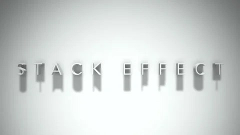stack effect 3D title animation with sha... | Stock Video | Pond5