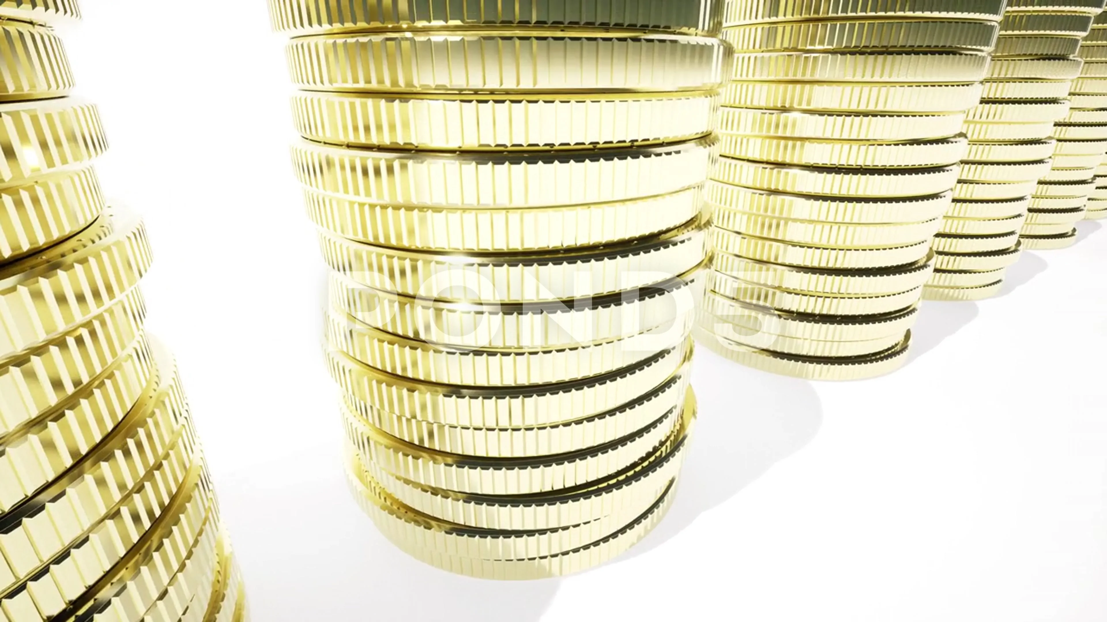 Stacks Of Gold Coins