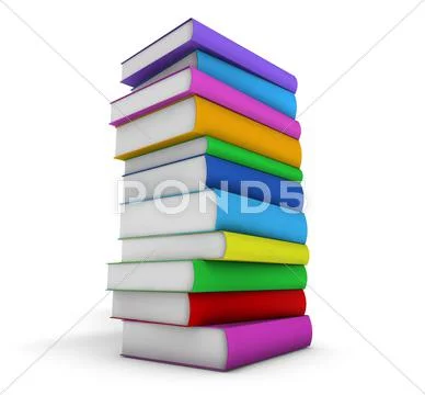 Stack of school books: Royalty Free Illustration #30363218