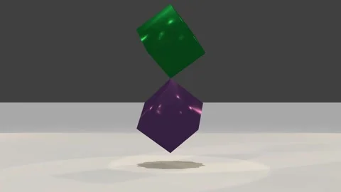 Stacked boxes 3DCG cube animation motion... | Stock Video | Pond5