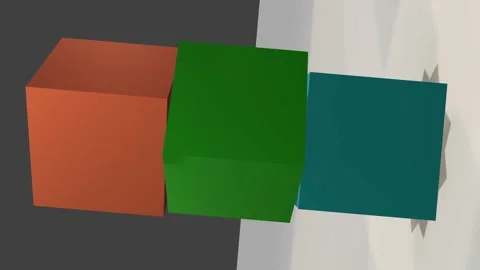 Stacked boxes 3DCG cube animation motion... | Stock Video | Pond5