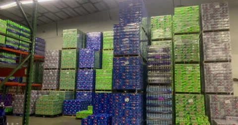 Pallets Of Cans Stock Video Footage | Royalty Free Pallets Of Cans ...