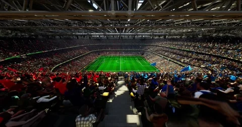 Stadium Arena. animated crowd fans, Dyna... | Stock Video | Pond5