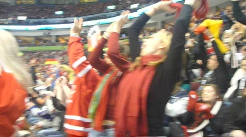 Stadium Fans Do The Wave | Stock Video | Pond5