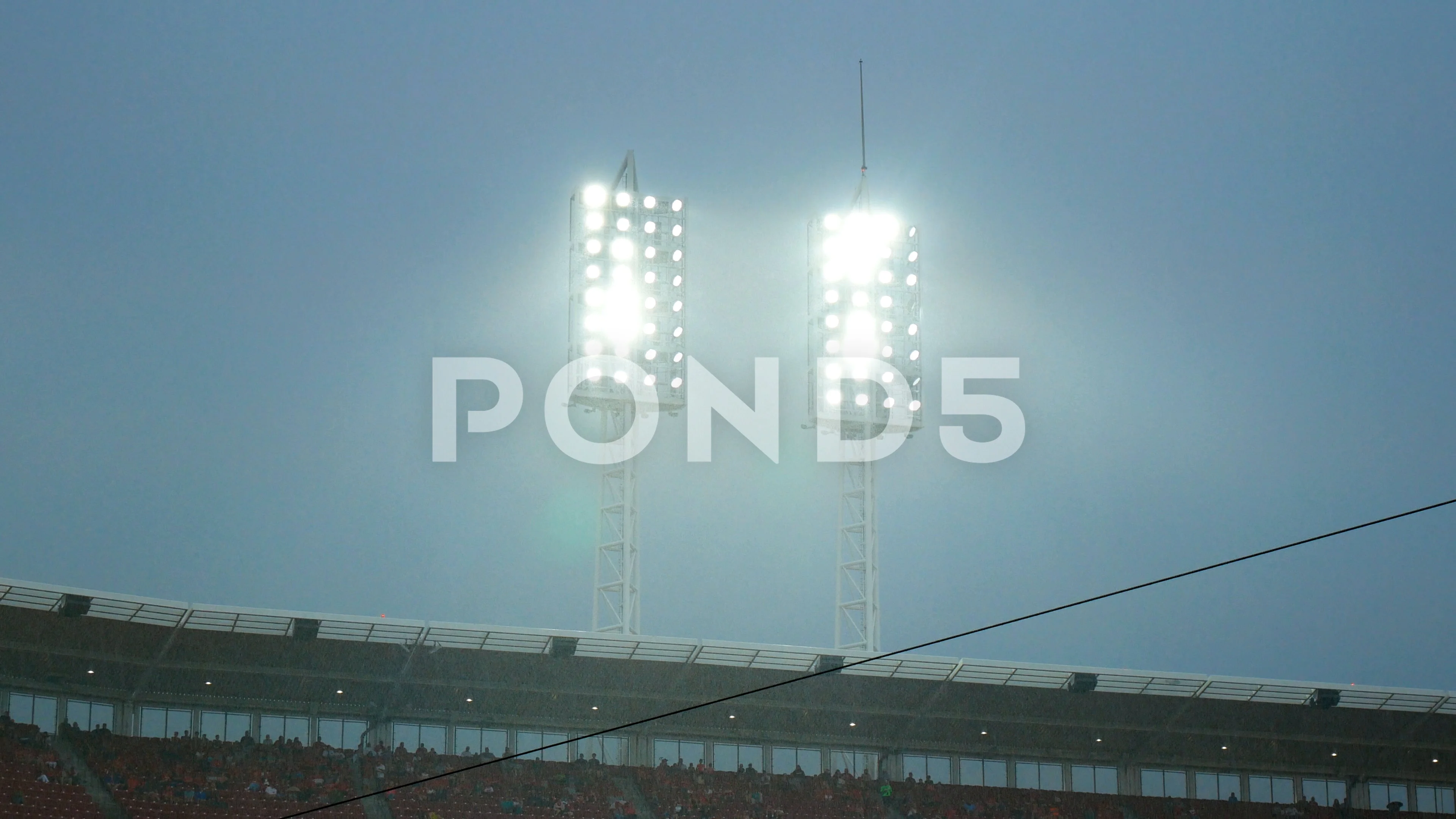 Baseball Stadium Lights Vector