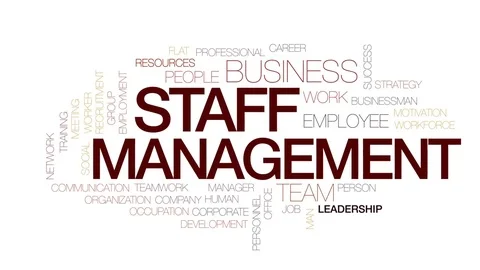 Staff management animated word cloud, te... | Stock Video | Pond5