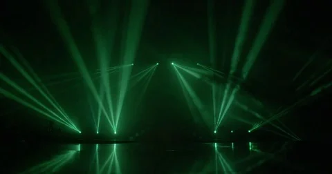 stage beam lights in tv set studio colou... | Stock Video | Pond5