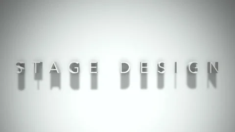 stage design 3D title animation white te... | Stock Video | Pond5