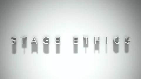 stage ethics 3D title animation white te... | Stock Video | Pond5