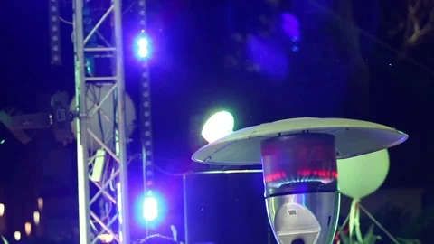 Stage lights at the concert, Stage light... | Stock Video | Pond5