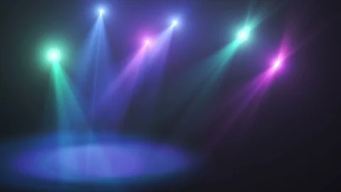 Stage lights moving motion background 4k | Stock Video | Pond5
