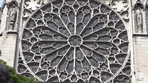 Stained Glass Circular Windows at Famous... | Stock Video | Pond5