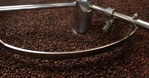 Stainless large metal vat for roasting c... | Stock Video | Pond5