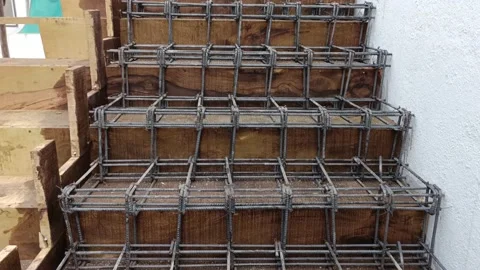 Stair Formwork Installation Plywood and ... | Stock Video | Pond5