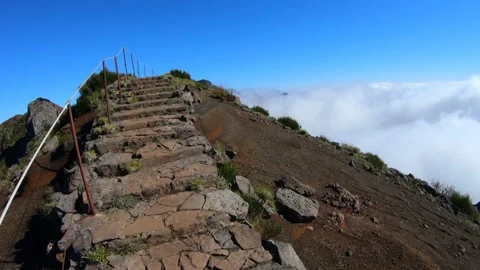 Stairs To Clouds Stock Video Footage | Royalty Free Stairs To Clouds ...