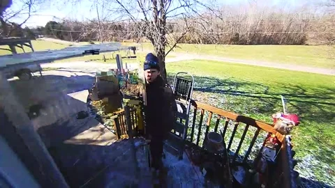 Stairs Become an Icy Slide, Rockwood, Te... | Stock Video | Pond5