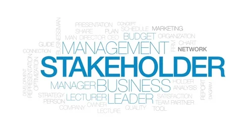 Stakeholder animated word cloud, text de... | Stock Video | Pond5
