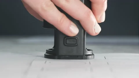 Stamp on Ballot Paper. | Stock Video | Pond5