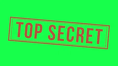 stamp pressing top secret onto a green s... | Stock Video | Pond5
