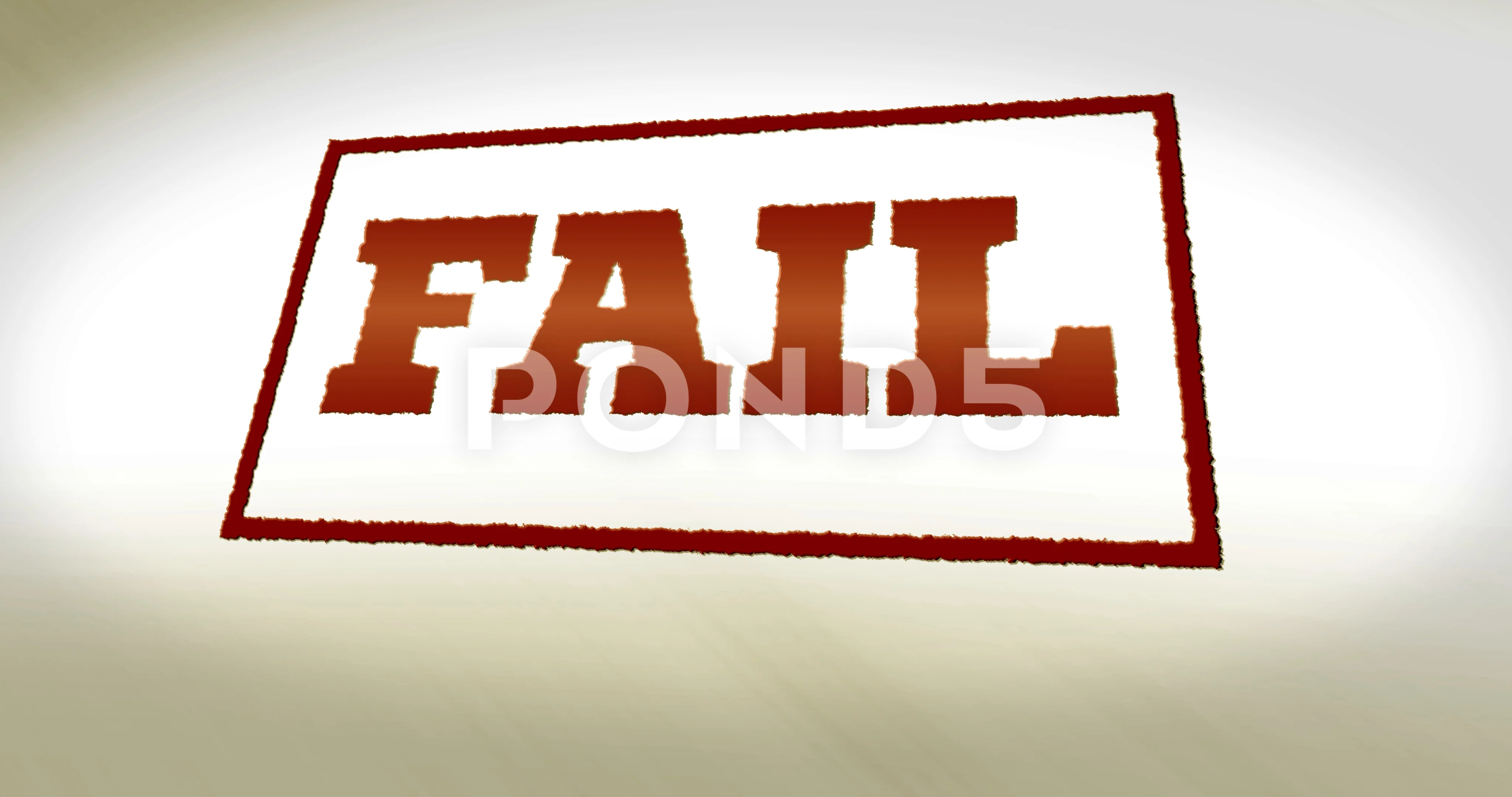 Transparent Fail Stamp