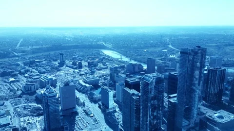 Stantec Tower Edmonton Downtown Tallest ... | Stock Video | Pond5