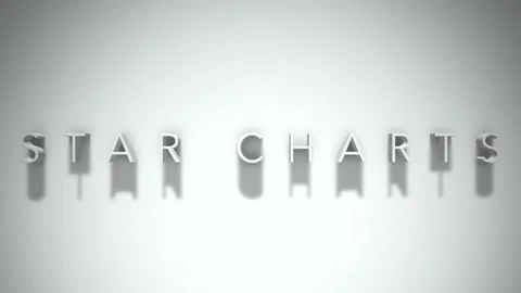 Star Charts 3D title animation with shad... | Stock Video | Pond5