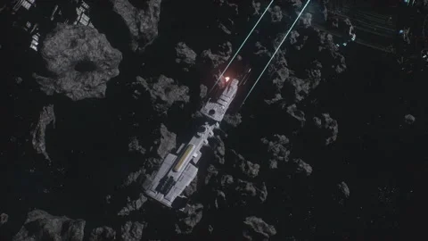 Star Cruiser In Space Strategy Battle Sc... | Stock Video | Pond5