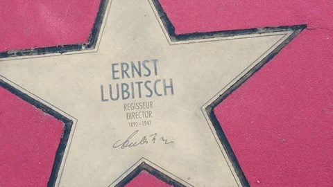 Star of Ernst Lubitsch At Boulevard der ... | Stock Video | Pond5