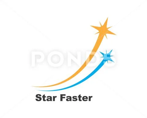 Star faster express logo icon vector illustration Illustration #127205872