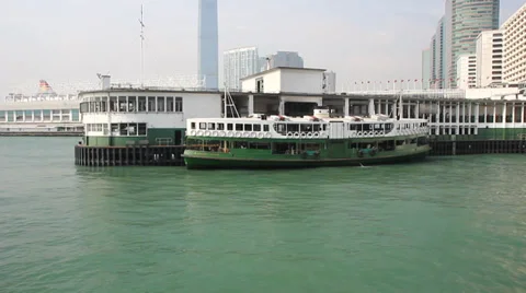 Star ferry terminal, Kowloon, Hong Kong ... | Stock Video | Pond5