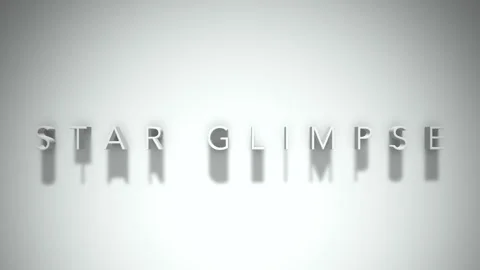 star glimpse 3D title animation white te... | Stock Video | Pond5