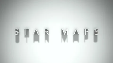 Star Maps 3D title animation with shadow... | Stock Video | Pond5
