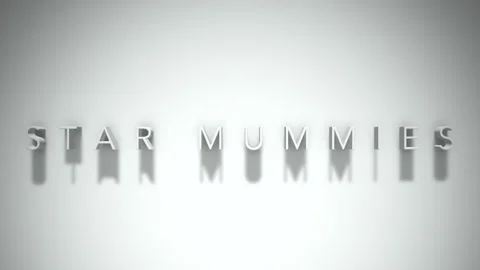 star mummies 3D title animation white te... | Stock Video | Pond5