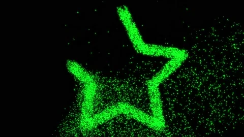 Star Particle Brush Stroke Shape Motion ... | Stock Video | Pond5
