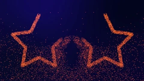 Star Particle Brush Stroke Shape Motion ... | Stock Video | Pond5