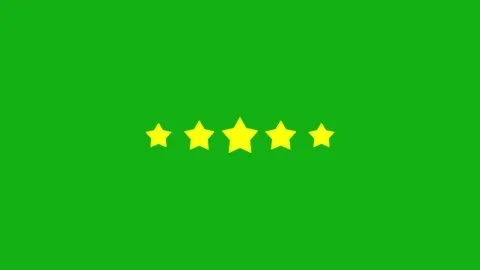 Star rating animation with green screen ... | Stock Video | Pond5