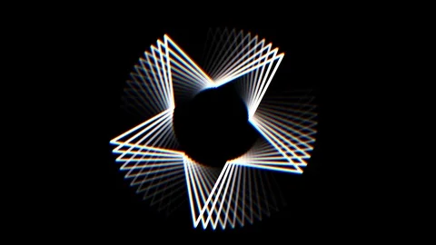 star shape frame rotating seamless loop ... | Stock Video | Pond5