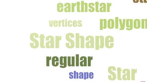 Star Shape Word Cloud Animated On White ... | Stock Video | Pond5