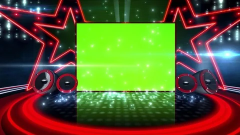 Star Sound System Light Video Wall With ... | Stock Video | Pond5