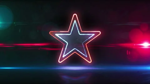Star symbol abstract loopable animation | Stock Video | Pond5