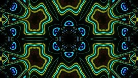 star symmetry. Vj loop motion design kal... | Stock Video | Pond5