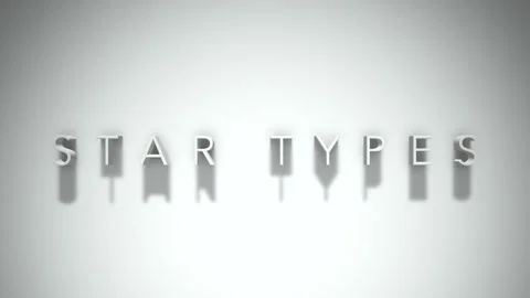 Star Types 3D title animation with shado... | Stock Video | Pond5