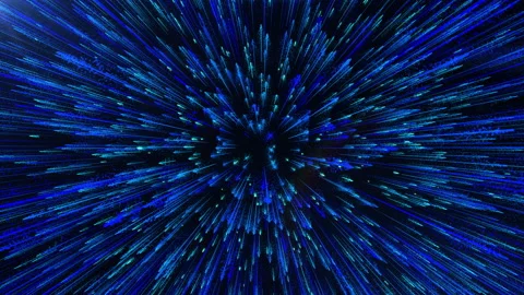 Starburst blue particles effect. Dust pa... | Stock Video | Pond5