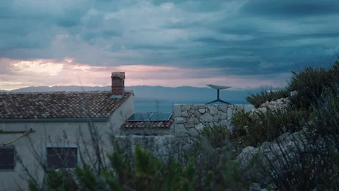 Starlink SpaceX satellite internet recei... | Stock Video | Pond5