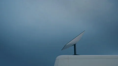 Starlink SpaceX satellite internet recei... | Stock Video | Pond5