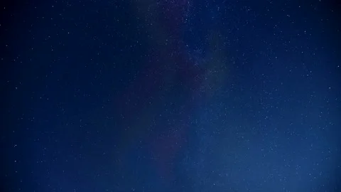 Starry night sky with moving twinkling s... | Stock Video | Pond5