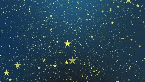 Stars Fall Blue Background Loop | Stock Video | Pond5