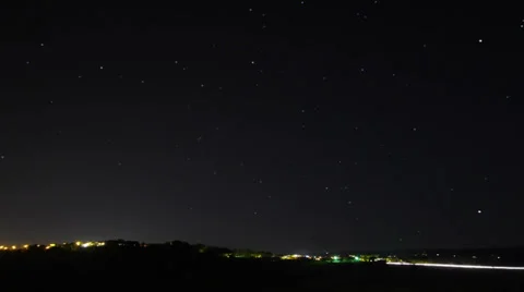 Stars moving across the night sky, time-... | Stock Video | Pond5