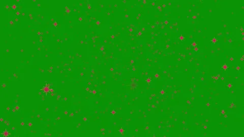 Stars shine effect on green screen backg... | Stock Video | Pond5